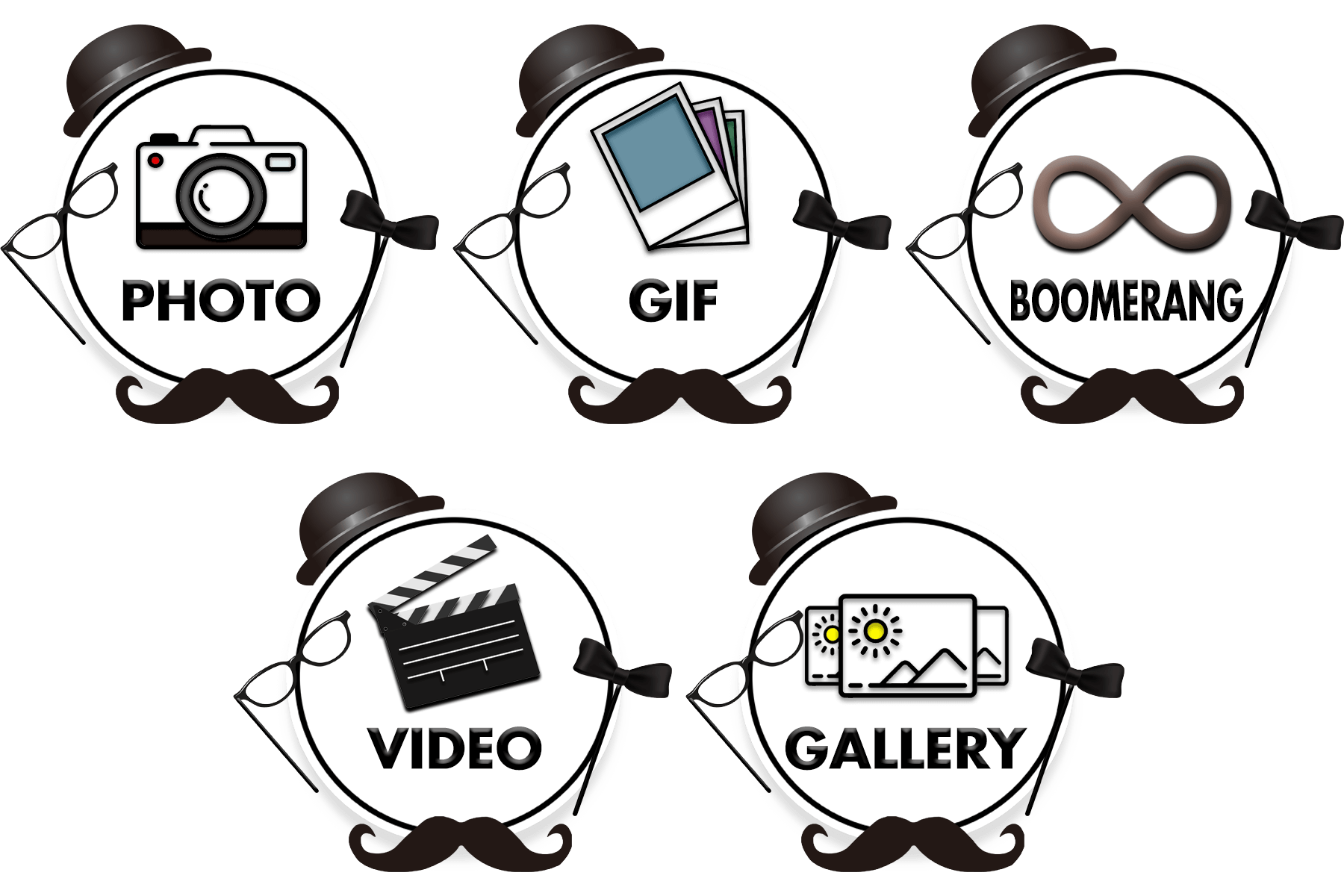 Booth Animated Buttons - BespokeBooth